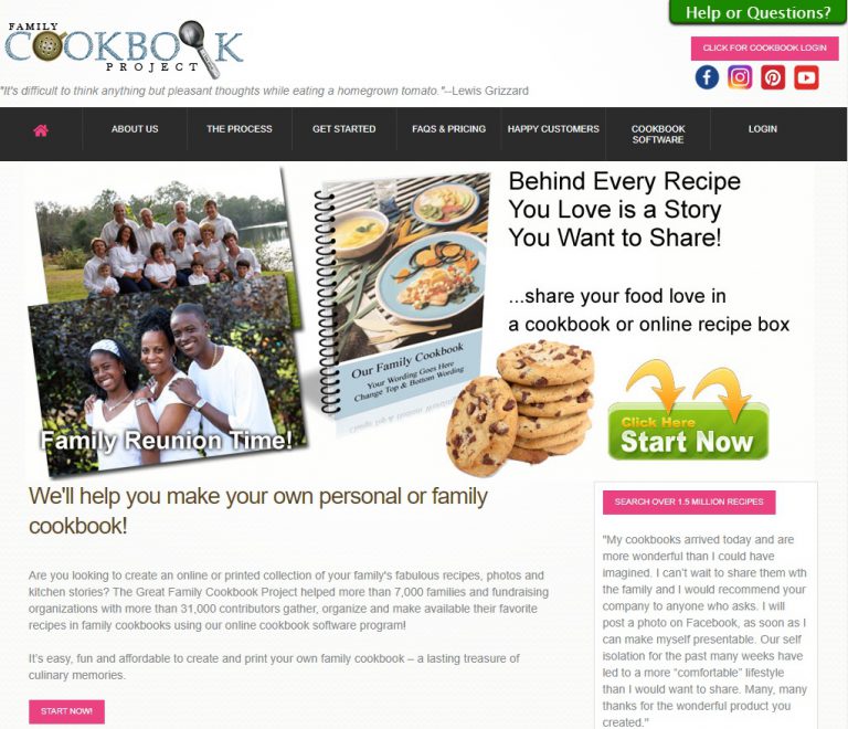 Family Cookbook Project Wins Best Cooking and Recipe WebAward From The ...