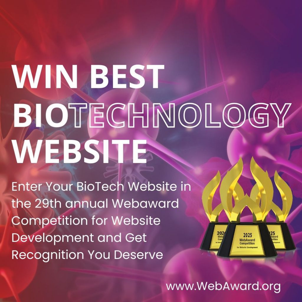 Best Biotech Website to be Named by Web Marketing Association in 29th ...
