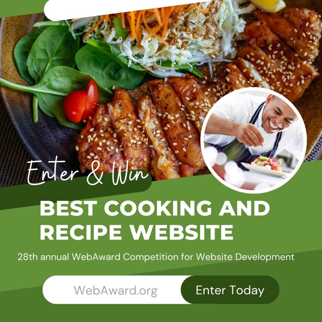 Best Cooking and Recipe Web site to be Named by Web Marketing ...
