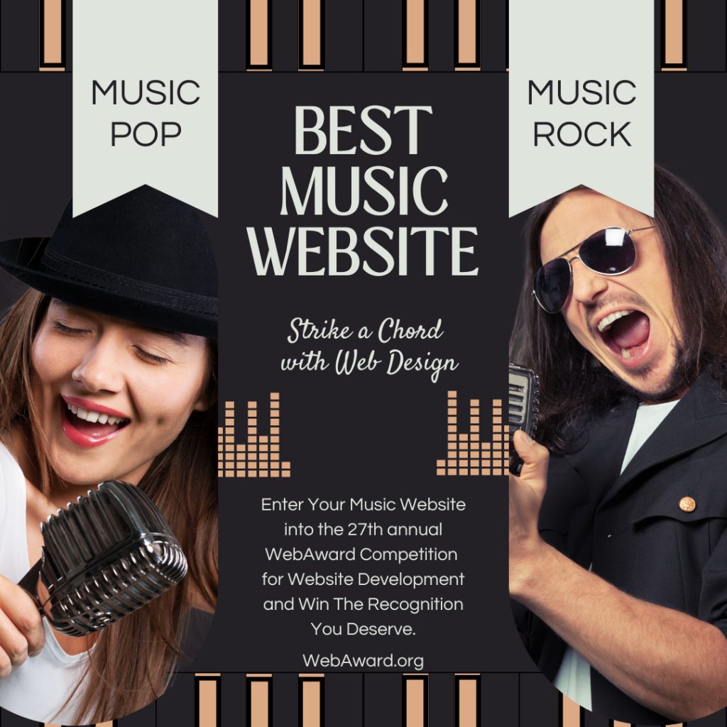 Best Music Websites to be Named by Web Marketing Association in 27th ...