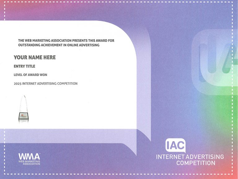 IAC Awards – Web Marketing Association Recognition Center