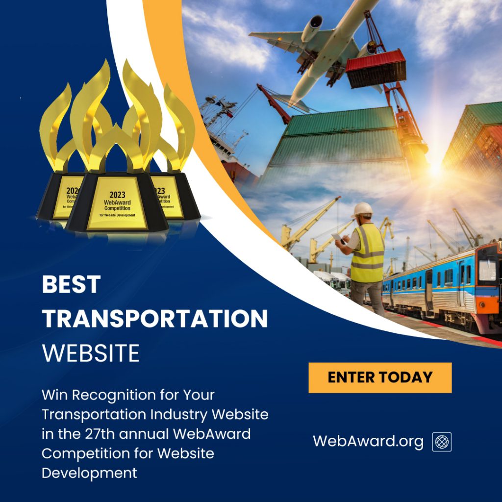 Best Transportation Web site to be Named by Web Marketing Association in 27th Annual WebAward ...